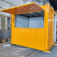 China Aluminum Alloy Windows Container Coffee Bar 10ft 20ft Fast Food Mini Pop-up Shop with Wall 50/75/100mm Wave Sandwich Panel for sale