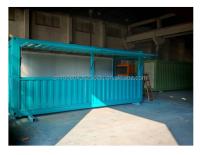 China Galvanized Steel Square Tubes Main Structure Container Houses for Whole Assemble 20ft 40ft Prefab Coffee Shop for sale