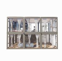 China Galvanized Steel Square Tubes Container The Ultimate Solution for Clothes Shop Cafe Office Retail Store Mobile Warehouse for sale