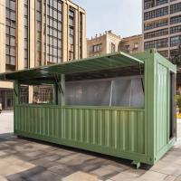 China Galvanized Steel Square Tubes Main Structure Container Houses for Whole Assemble 20ft 40ft Prefab Coffee Shop for sale