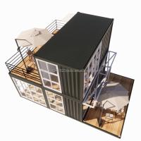 China 20ft Prefab Shipping Tiny Houses Container House Movable Prefabricated House for Shop in Chinese Design Style for sale