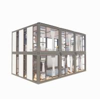 China Galvanized Steel Square Tubes Container The Ultimate Solution for Clothes Shop Cafe Office Retail Store Mobile Warehouse for sale