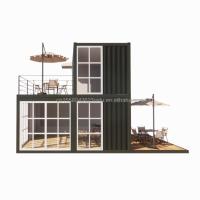 China 20ft Prefab Shipping Tiny Houses Container House Movable Prefabricated House for Shop in Chinese Design Style for sale