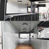 China Galvanized Steel Square Tubes Main Structure Container Houses for Whole Assemble 20ft 40ft Prefab Coffee Shop for sale