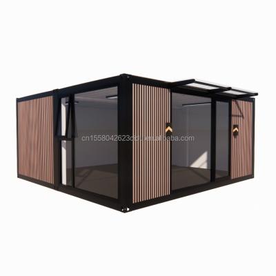 China Flat Top Container Prefabrication Studio Imitation Wood PVC Wall Panel for Affordable Family Residence in 20ft or 40ft Sizes for sale