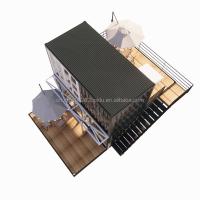 China 20ft Prefab Shipping Tiny Houses Container House Movable Prefabricated House for Shop in Chinese Design Style for sale