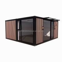 China Flat Top Container Prefabrication Studio Imitation Wood PVC Wall Panel for Affordable Family Residence in 20ft or 40ft Sizes for sale