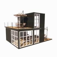 China 20ft Prefab Shipping Tiny Houses Container House Movable Prefabricated House for Shop in Chinese Design Style for sale