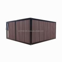 China Flat Top Container Prefabrication Studio Imitation Wood PVC Wall Panel for Affordable Family Residence in 20ft or 40ft Sizes for sale