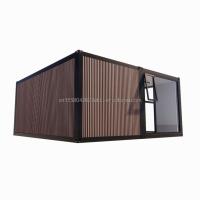 China Flat Top Container Prefabrication Studio Imitation Wood PVC Wall Panel for Affordable Family Residence in 20ft or 40ft Sizes for sale