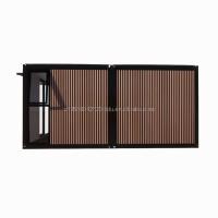 China Flat Top Container Prefabrication Studio Imitation Wood PVC Wall Panel for Affordable Family Residence in 20ft or 40ft Sizes for sale
