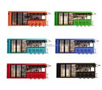China Galvanized Steel Bending 180g Steel Frame Modern Design Prefabricated 20ft Container Bar Coffee Shop Fast-Food Restaurant for sale