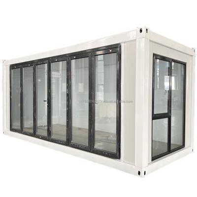 China Customized Color 20ft Living Container Home Prefabricated Tiny House with Galvanized Steel Square Tubes and Modular Design for sale