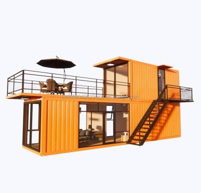 China Hotel Prefab Modular Steel Container Homes Sentry Box Mobile Container House 20ft 40ft for sale