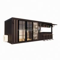 China 20ft Container Store Kiosk Customized Color Container Houses for Mobile Container Coffee Bar for sale