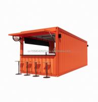 China 20ft Container Store Kiosk Customized Color Container Houses for Mobile Container Coffee Bar for sale