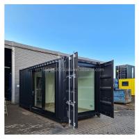 China 20ft Sturdy Container Homes with 50/75/100mm Wave Sandwich Panel Wall and Modern Design Prefab Shipping Tiny House for sale