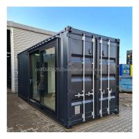 China 20ft Sturdy Container Homes with 50/75/100mm Wave Sandwich Panel Wall and Modern Design Prefab Shipping Tiny House for sale