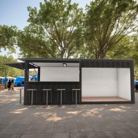 China 20FT Mini Pop-up Shop Container for Fast-Food Restaurant Convenience Store Kiosk and House Galvanized Steel Bending 180g for sale