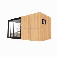 China Wooden Sturdy Steel Sun House 20ft Flat Container House with Wall 50/75/100mm Wave Sandwich Panel for sale