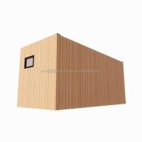 China Wooden Sturdy Steel Sun House 20ft Flat Container House with Wall 50/75/100mm Wave Sandwich Panel for sale