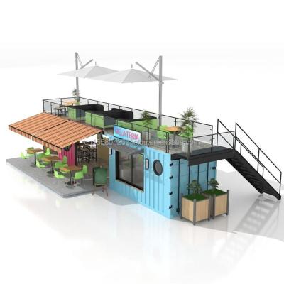 China Galvanized Steel Square Tubes Custom 1 Bedroom Prefabricated Steel Container House Easy-to-Assemble Flat Pack Prefab Shop and Home for sale