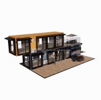 China Galvanized Steel Bending Container Design Coffee Bar House Mobile Shop Container Restaurant for sale