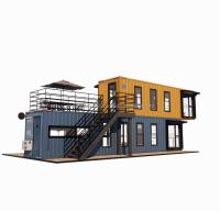 China Galvanized Steel Bending Container Design Coffee Bar House Mobile Shop Container Restaurant for sale
