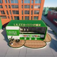 China 2024 Design Outdoor Expandable Modular 20ft/40ft Steel Shipping Container Kiosk Portable Cafe Bar with Equipments for sale
