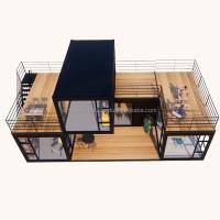 China Customized Color Luxury Modular Home Container Steel Residential Prefabricated Villa Prefabricated House Houses for Shop for sale