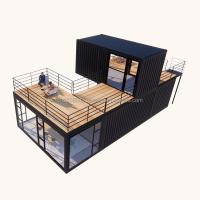 China Customized Color Luxury Modular Home Container Steel Residential Prefabricated Villa Prefabricated House Houses for Shop for sale
