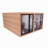 China Prefabricated Wooden Glass Sunlight House Container House with Customized Color and Wall 50/75/100mm Wave Sandwich Panel for sale