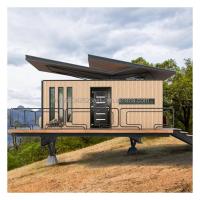 China Galvanized Steel Square Tubes Prefabricated Modular Cabin Wooden Garden Sunlight Room Complete Equipment for sale