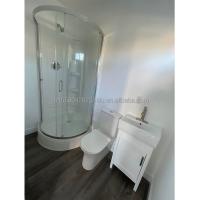 China Galvanized Steel Square Tubes Prefabricated Modular Cabin Wooden Garden Sunlight Room Complete Equipment for sale