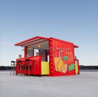 China Modern Design Customized Color Foldable Movable Container Flat Pack for Coffee Shop Restaurant House Modular Kitchen for sale