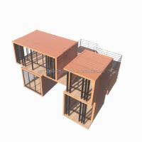 China Modern Design 20ft Portable Shipping Container Clothing Store Pop-Up Retail Store Wall 50/75/100mm Wave Sandwich Panel for sale