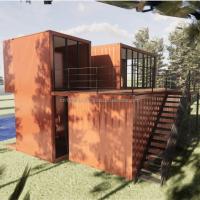 China Modern Design 20ft Portable Shipping Container Clothing Store Pop-Up Retail Store Wall 50/75/100mm Wave Sandwich Panel for sale