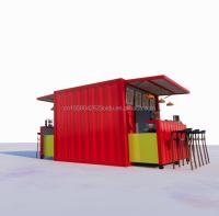 China Modern Design Customized Color Foldable Movable Container Flat Pack for Coffee Shop Restaurant House Modular Kitchen for sale