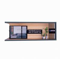 China Container House Prefabricated Casas Wooden Glass Sunroom House with Galvanized Steel Square Tubes for sale