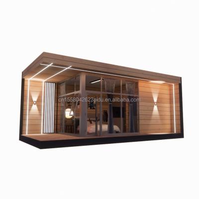 China 30ft Prefabricated Wooden Glass House Sunshine House Container Prefabricated Container for sale
