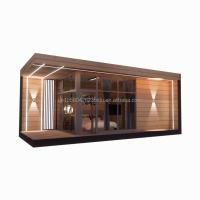 China 30ft Prefabricated Wooden Glass House Sunshine House Container Prefabricated Container for sale