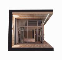 China 30ft Prefabricated Wooden Glass House Sunshine House Container Prefabricated Container for sale