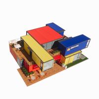 China Galvanized Steel Square Tubes Main Structure for Customization Modern Prefab Container Houses Aluminum Alloy Windows for sale