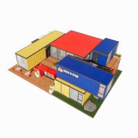 China Galvanized Steel Square Tubes Main Structure for Customization Modern Prefab Container Houses Aluminum Alloy Windows for sale