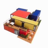 China Galvanized Steel Square Tubes Main Structure for Customization Modern Prefab Container Houses Aluminum Alloy Windows for sale