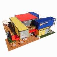 China Galvanized Steel Square Tubes Main Structure for Customization Modern Prefab Container Houses Aluminum Alloy Windows for sale