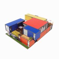 China Galvanized Steel Square Tubes Main Structure for Customization Modern Prefab Container Houses Aluminum Alloy Windows for sale