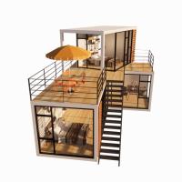 China Wall 50/75/100mm Wave Sandwich Panel Portable House Mobile Homes Prefab Office Building for Luxury Container Hotel Kitchens for sale