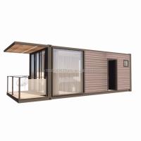 China Galvanized Steel Square Tubes Prefab Container House Movable Prefabricated Home 20ft Shipping Tiny Houses Customized Color for sale