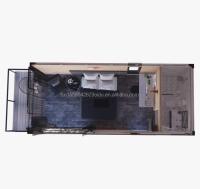 China Galvanized Steel Square Tubes Prefab Container House Movable Prefabricated Home 20ft Shipping Tiny Houses Customized Color for sale